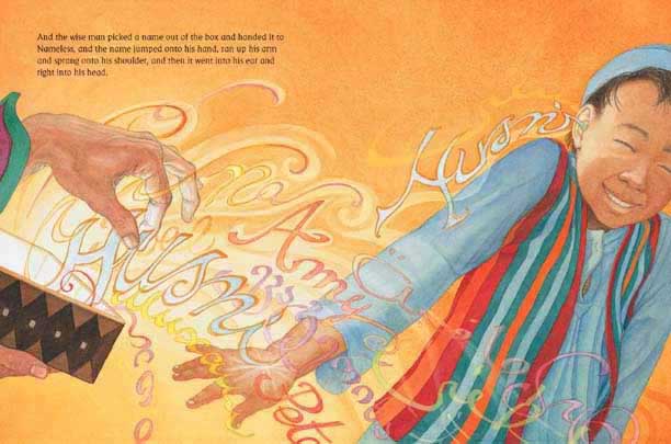 The Boy Without A Name by Idries Shah illustrated by Mona Caron ...